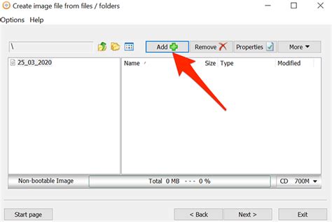 Create An ISO File From A Folder In Windows