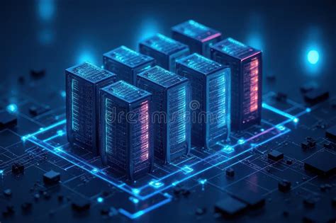 5g Mobile Edge Computing Infrastructure In Advanced Data Centers Stock Illustration