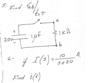 Solved Find abt τ if I s s A Chegg com
