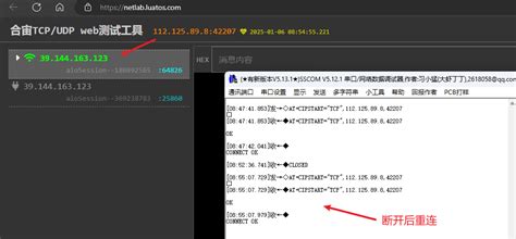 合宙 tcp udp web测试工具简介 合宙模组资料中心