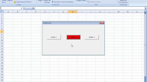Mudar Cor De BotÃo De Comando Em Userform Excel Vba Automaticamente Via Códigos Youtube