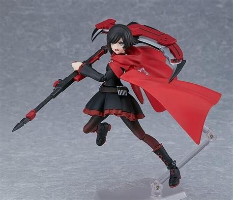 Max Factory Figma Rwby Ice Queendom Ruby Rose Action Figure Japan Official Rwby Ruby Rose