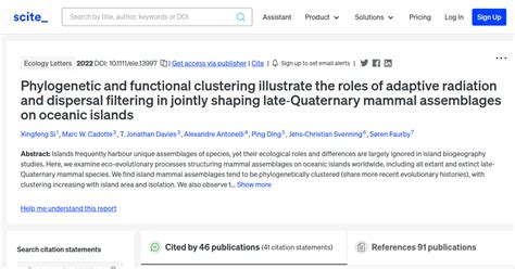 Phylogenetic And Functional Clustering Illustrate The Roles Of Adaptive Radiation And Dispersal