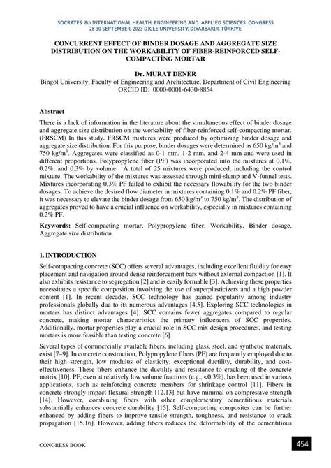 Pdf Concurrent Effect Of Binder Dosage And Aggregate Size