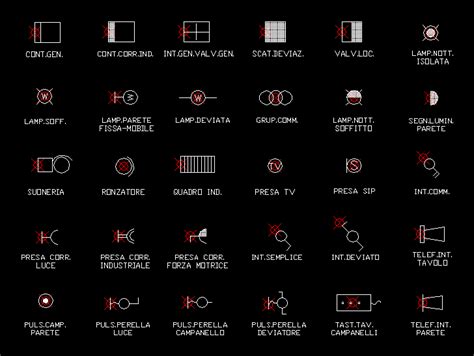 Plane Electrical Symbols DWG Block For AutoCAD Designs CAD