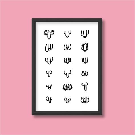Willy Line Drawing Print Cute Nude Cartoons A5 A4 A3 A2 A1 Etsy Uk