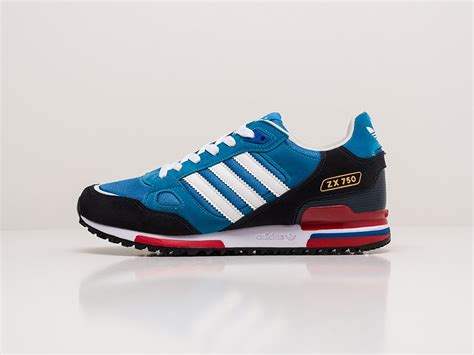 Кроссовки Adidas ZX 750 цвет Синий купить по цене 4990 рублей в ...