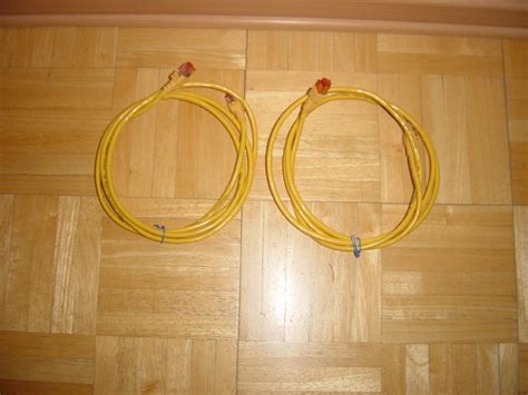 2 X Netzwerkkabel Patchkabel Cat 6 2 M Rj45 1 1 Belegung Gelb In Stuttgart Mühlhausen Pc