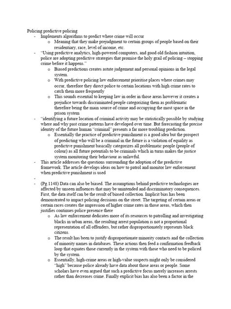 Policing Predictive Policing Pdf Bias Crimes