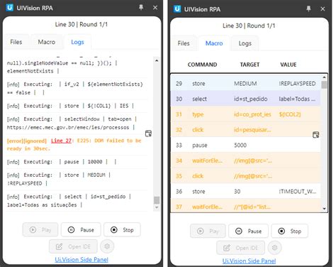 Macro Stopping With Erroignore And If Error Happens In Loop Continue