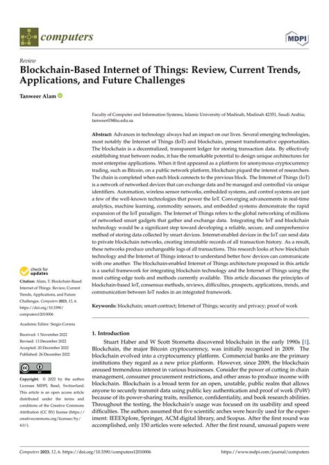 Blockchain Based Internet Of Things Review Current Trends Applications And Future Challenges