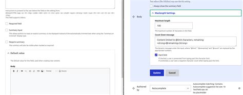 disable the summary maxlength options if summary input is disabled