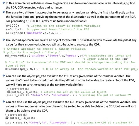 Solved Use The MATLAB Functions Mean And Var To Evaluate Chegg