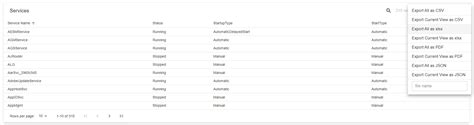 Table Powershell Universal