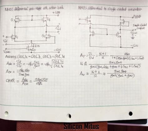 Jay K On Linkedin Nmos Differential Gain Stage With Active Loads And