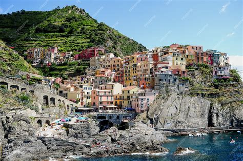 Free Photo Cinque Terre National Park Surrounded By The Sea Under The