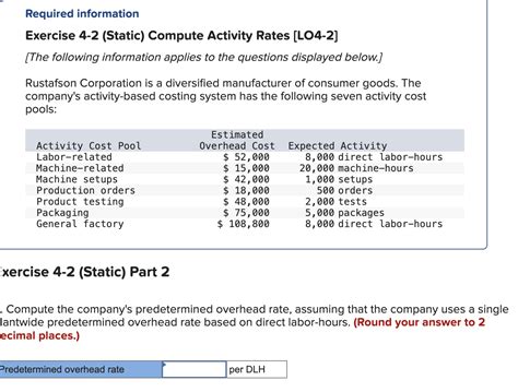 solved exercise 4 2 static ﻿part 2 ﻿compute the company s