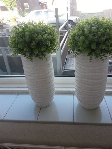 Landelijke Stijl En Inrichting Mijn Grote Vazen Wit Geverfd