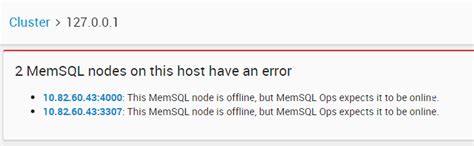 Singlestore Getting Errors Creating Memsql Database Stack Overflow