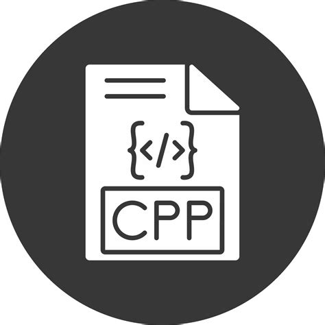 Cpp Glyph Inverted Icon 43436476 Vector Art At Vecteezy