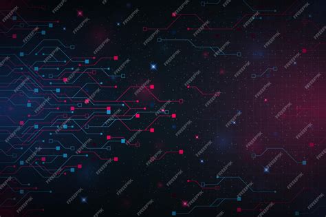 Premium Vector Abstract Circuit Board Futuristic Technology