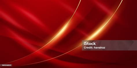추상적 인 배경 디자인 현대 빨간색과 금색 기하학적 요소 벡터 일러스트 레이 션 0명에 대한 스톡 벡터 아트 및 기타 이미지 0명 3차원 형태 그라데이션 Istock