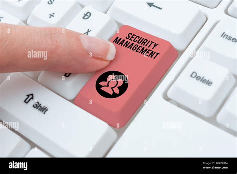Conceptual Display Security Management Internet Concept Is The