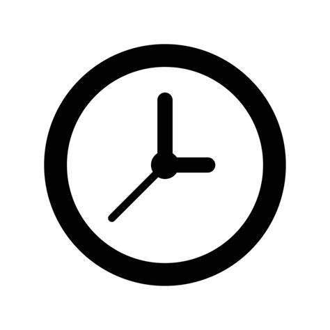Face Clock Vector Flat Clock Face Vector Isolated Classic And Modern