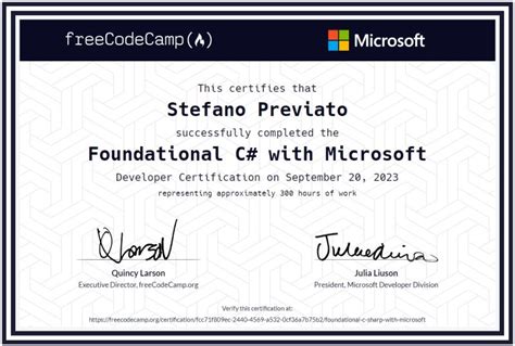 stefano previato on linkedin microsoft csharp certification