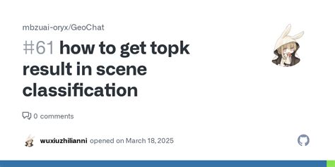 How To Get Topk Result In Scene Classification · Issue 61 · Mbzuai