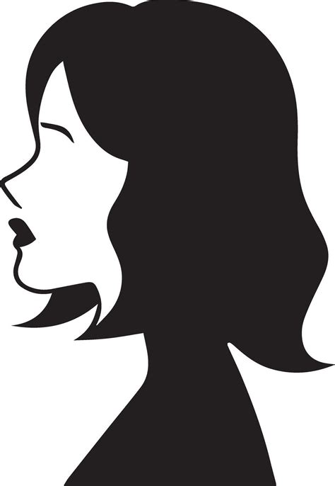 Woman Profile Vector Silhouette Illustration 27543267 Vector Art At