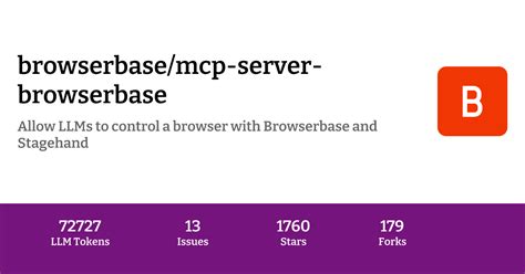 github browserbase mcp server browserbase llm context