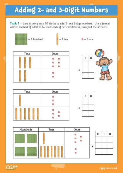 Adding Two And Three Digit Numbers Problems Stretch Year 3 Cgp Plus