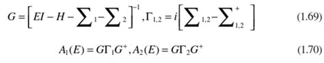 Non Equilibrium Greens Function Negf