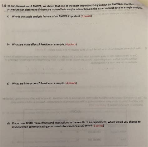 Solved ANOVA Is That This In Our Discussions Of ANOVA Chegg Com