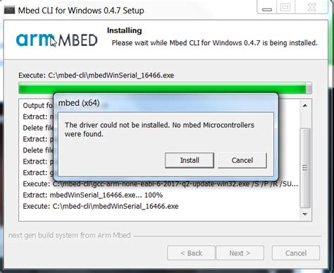 Mbed Cli And Windows Serial Driver Does Not Finish Installation For