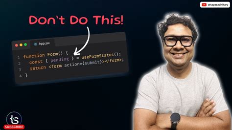 react 19 useformstatus hook learn to avoid mistakes youtube