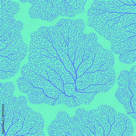 바다속 산호초 패턴 벡터 일러스트 Stock Vector Adobe Stock