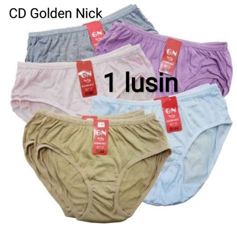 Jual 1 lusin Celana dalam Wanita Golden Nick 12 pcs CD Dewasa Jumbo Lusinan Grosir | Shopee ...
