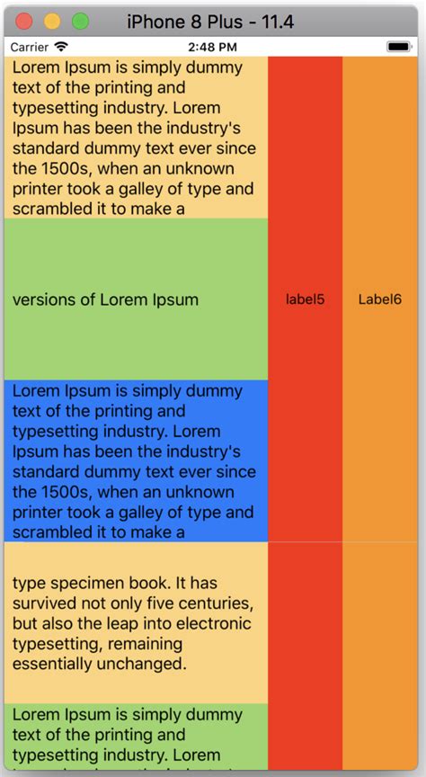 Swift How To Give Dynamic Height To Labels Contained Within A Uistackview Stack Overflow