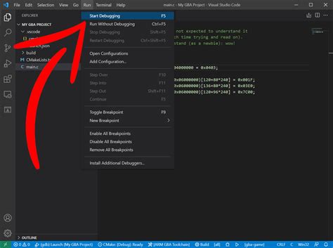 Debugging With VSCode GBA Tutorial