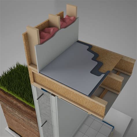 Wall Cross Section Insulation 3d Model Cgtrader