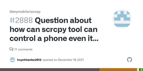 Question About How Can Scrcpy Tool Can Control A Phone Even Its Screen Is Turned Off · Issue