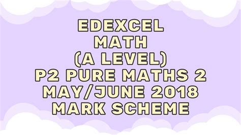 Edexcel IAL Math AS P Pure Maths June QP KK LEE MATHEMATICS