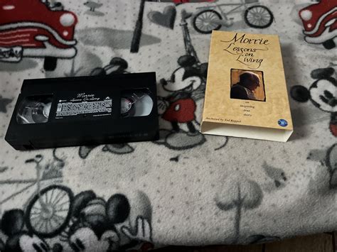 Morrie Lessons On Living Vhs 1999 Morrie Schwartz Ted Koppel Nvhs15