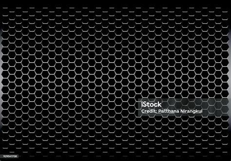 어두운 회색 육각 금속 메쉬 패턴 디자인 현대 미래 배경 텍스처 벡터 일러스트 자동차 그릴에 대한 스톡 벡터 아트 및 기타 이미지 자동차 그릴 차 바둑판 Istock