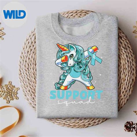 Support Squad Sexual SVG Support Squad Sexual Assault Awareness Teal Unicorn SVG WildSvg