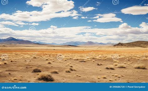 Patagonia Patagonian Steppe Arid Stock Illustration Illustration Of