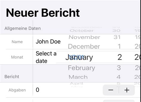 Swiftui Calendar Picker