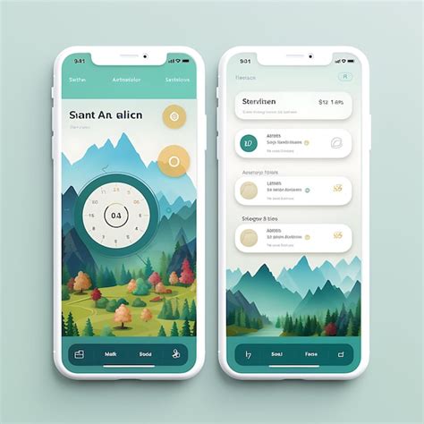Premium Ai Image Mobile App Layout Design Of Allergy And Asthma Tracker Practical And